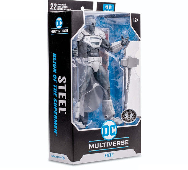 DC Multiverse - Reign of the Supermen Steel Action Figure (Platinum ...